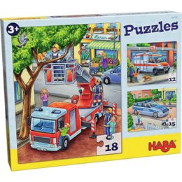 Haba Puzzle POLIZEI, FEUERWEHR & Co. 12/15/18-teilig