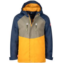 Trollkids - Funktionswinterjacke KIDS BRYGGEN 3IN1 in moss/golden yellow, Gr.164