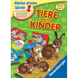 RAVENSBURGER VERLAG Ravensburger - Meine ersten Spiele "Tiere und ihre Kinder", Kinderspiel