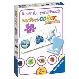 RAVENSBURGER VERLAG Puzzle MY FIRST COLOR PUZZLES  FARBEN LERNEN 6x4-teilig