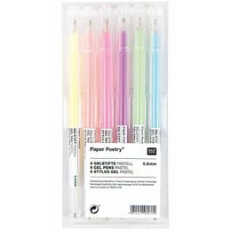 Rico Design Gelstifte PASTELL 6er-Pack in bunt