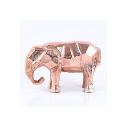 Marrakesch Orient & Mediterran Interior Dekofigur Dekofiguren Aluminium Elefant 19cm Tierfiguren Skulptur Dekoration