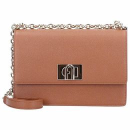 Furla 1927 Umhängetasche Leder 24 cm cognac