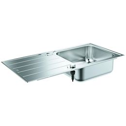 Grohe Edelstahlspüle K500 31563_1 mit 1 Becken Abtropffläche 1000x500mm, 31563SD1 31563SD1