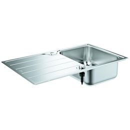 Grohe Edelstahlspüle K500 31571_1 mit 1 Becken Abtropffläche 860x500mm, 31571SD1 31571SD1