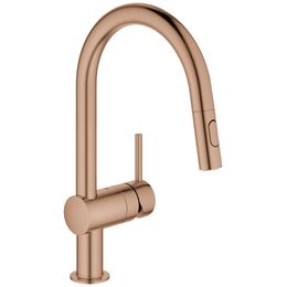 Grohe EH-Spültischbatterie Minta 32321 C-Auslauf Spülbrause warm sunset geb., 32321DL2 32321DL2