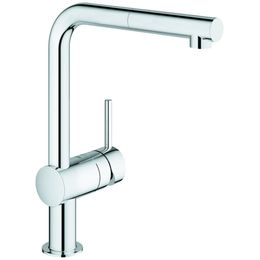 Grohe Einhand-Spültischbatterie Minta 31397 L-Auslauf Niederdruck chrom, 31397000 31397000