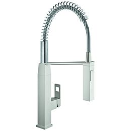 Grohe Einhebel-Spültischbatterie Eurocube 31395 mit Profibrause supersteel, 31395DC0 31395DC0