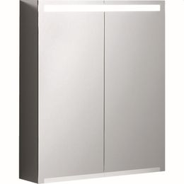 Geberit Option Spiegelschrank mit Beleuchtung zwei Türen, 60x70x15cm, 500582001 500582001