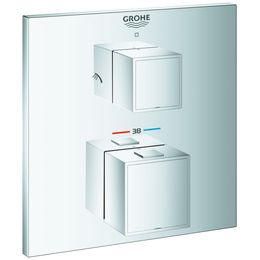 Grohe THM-Brausebatterie Grohtherm Cube 24154 FMS für 35600 2-Wege-Umst. chrom, 24154000 24154000