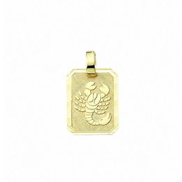 Adelia´s Adelia´s Kette mit Anhänger 333 Gold Sternzeichen Anhänger Skorpion, Schmuckset - Set mit Halskette, goldfarben