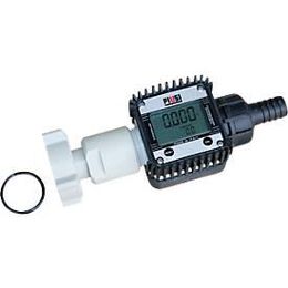 Digitaler Durchflusszähler K24 für CEMO Fasspumpen ECO-1 für AdBlue®, mit Anbauverschraubung und Schlauchanschlussstück DN 19