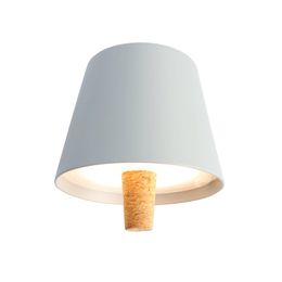 LINDBY Linor LED-Weinflaschenlampe silber Akku