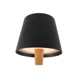 LINDBY Linor LED-Weinflaschenlampe schwarz Akku