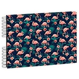Exacompta Flamingo Spiralfotoalbum Hardback Papier 22 x 32 x 3 cm Nachtblau