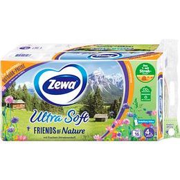 Zewa Toilettenpapier Ultra Soft "FRIENDS OF Nature" 4-lagig, 16 Rollen
