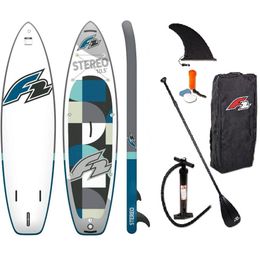 F 2 Inflatable SUP-Board F2 "Stereo 10,5 grey" Wassersportboards Gr. 10,5 320 cm, grau Stand Up Paddle