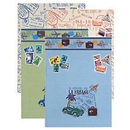 Exacompta Air-Mail Sammelalbum Papier 30,5 x 22,5 x 2 cm Farbig sortiert 4 Stück