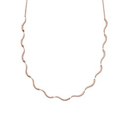 Collier Skagen "WAVE, SKJ1745791, SKJ1746710" Halsketten Gr. Edelstahl, Länge: 46 cm, rosegold (roségoldfarben) Damen Colliers