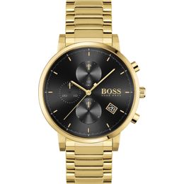 Chronograph BOSS "INTEGRITY, 1513781" Armbanduhren goldfarben Herren Hochzeitsmode