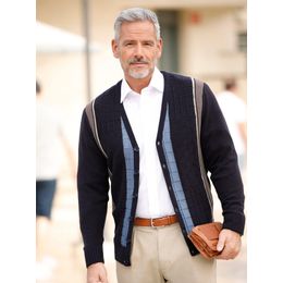 Strickjacke Marco Donati Gr. 56/58, blau (marine) Herren Strickjacken