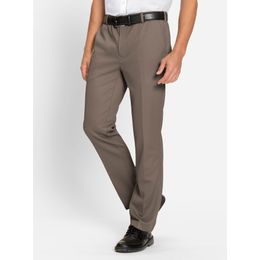 Bügelfaltenhose Marco Donati Gr. 30, Unterbauchgrößen, grau (taupe) Herren Hosen Jeans