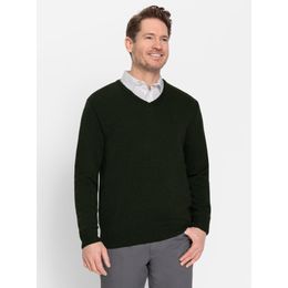 Strickpullover Marco Donati "Pullover" Gr. 48, grün (khaki, meliert) Herren Pullover Strick