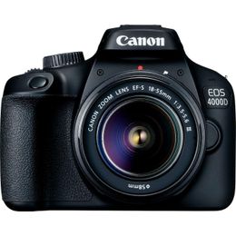 Canon EOS 4000D 18-55mm III Spiegelreflexkamera (EF-S 18-55mm f/3.5-5.6 III, 18 MP, WLAN (Wi-Fi), schwarz