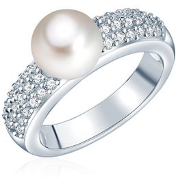 Valero Pearls Ring Damen Gr&ouml;&szlig;e 56 silber / perlwei&szlig;