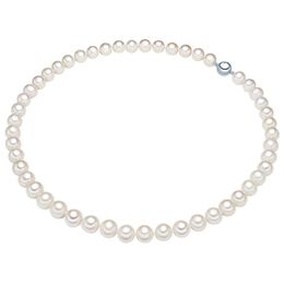 Valero Pearls Kette Damen Gr&ouml;&szlig;e 50 silber / perlwei&szlig;