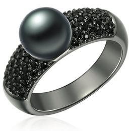 Valero Pearls Ring female Black size 62