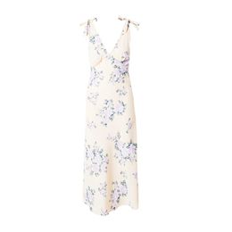 Dorothy Perkins Kleid Damen Größe 38 elfenbein / dunkelgrün / flieder / lavendel Winterkleid