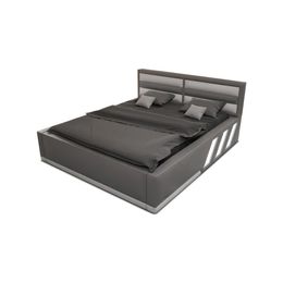 Sofa Dreams Boxspringbett Apollonia Bett Kunstleder Premium Komplettbett mit LED Beleuchtung