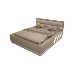 Sofa Dreams Boxspringbett Apollonia Bett Kunstleder Premium Komplettbett mit LED Beleuchtung