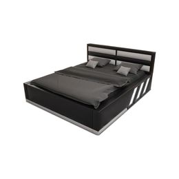 Sofa Dreams Boxspringbett Apollonia Bett Kunstleder Premium Komplettbett mit LED Beleuchtung