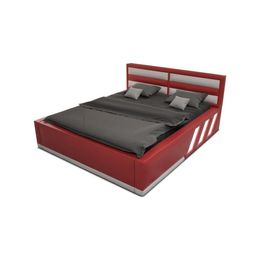 Sofa Dreams Boxspringbett Apollonia Bett Kunstleder Premium Komplettbett mit LED Beleuchtung