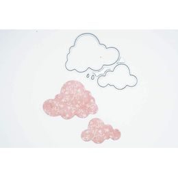 Stanzenshop.de Motivschablone Stanzschablone: Zwei Wolken mit Regentropfen im Set