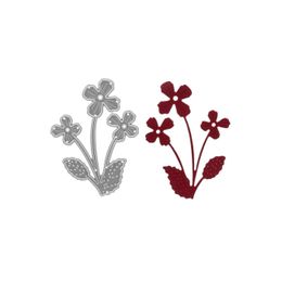 Stanzenshop.de Motivschablone Stanzschablone: Kleine Blume mit drei Blüten