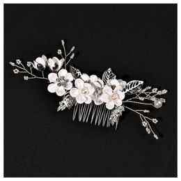 LAKKEC Diadem Haarschmuck Haarkämme Brauthaarschmuck Hochzeitskrone Haarspangen