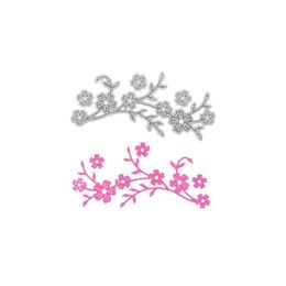 Stanzenshop.de Motivschablone Stanzschablone: Zweig mit mehreren Blüten