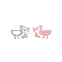 Stanzenshop.de Motivschablone Stanzschablone Ente mit zwei Küken