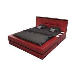 Sofa Dreams Boxspringbett Asti Bett Kunstleder Premium Komplettbett mit LED Beleuchtung