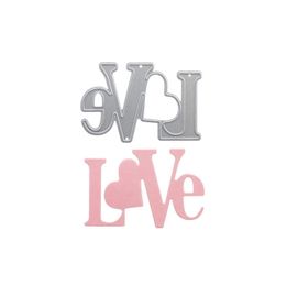 Stanzenshop.de Motivschablone Stanzschablone: Schriftzug "Love"