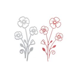 Stanzenshop.de Motivschablone Stanzschablone Blume mit drei Blüten