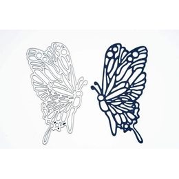 Stanzenshop.de Motivschablone Stanzschablone: Schmetterling mit großen Flügeln