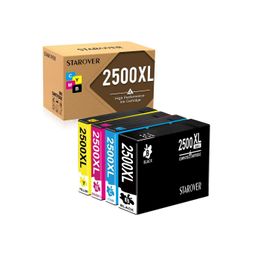 STAROVER 4er 2500XL Multipack Kompatibel für Canon PGI-2500 XL Tintenpatrone (Canon Maxify MB5000 MB5050 MB5100 MB5150 MB5155 MB5300 MB5350 MB5400 MB5450 MB5455