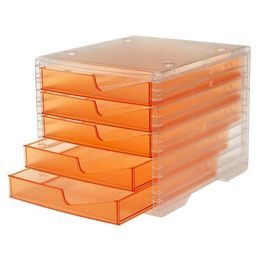 Styro Schubladenbox 1 Schubladenbox Styroswing light 5 Schubfächer transparent/apricot