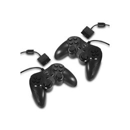 EAXUS Controller für PS2 & PS1 PlayStation Controller (2 St.
