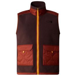 The North Face - Royal Arch Vest - Fleeceweste Gr S braun/rot
