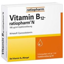 Vitamin B12-ratiopharm N Ampullen 5X1 ml